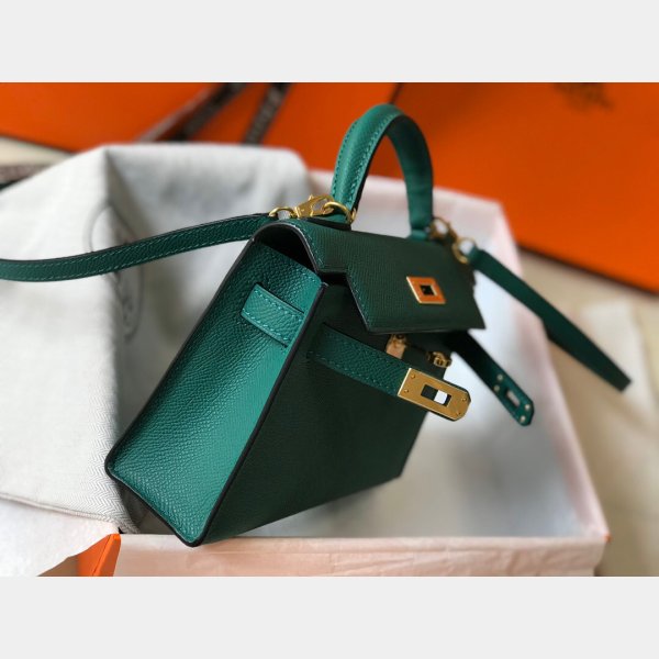 Hermes Mini Kelly Replica Army Green Handbag Epsom Leather – Borse ...