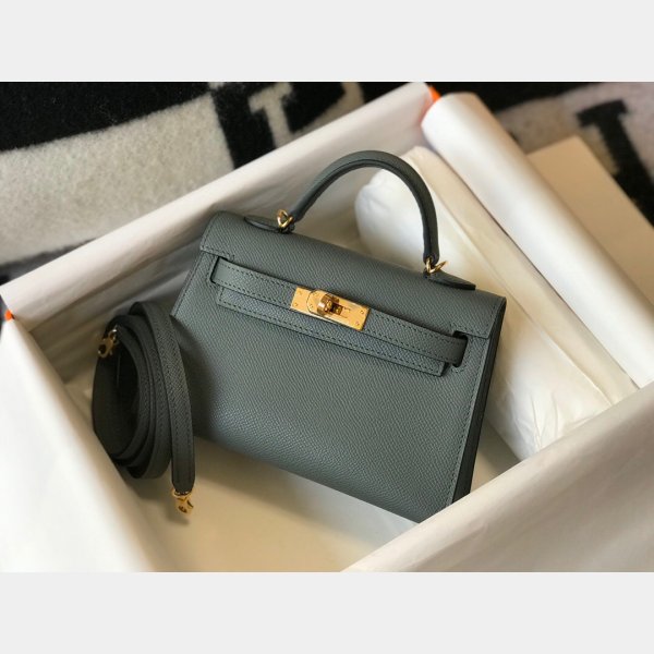 Hermes Replica Mini Kelly Epsom Leather Armygreen Borse – Borse Firmate ...