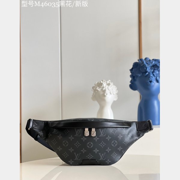 Louis Vuitton Designer M46035 Discovery Bumbag Monogram Eclipse Canvas ...