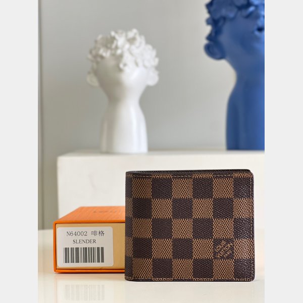 Louis Vuitton Men Replica M64002 Slender Wallet Monogram Eclipse Canvas ...