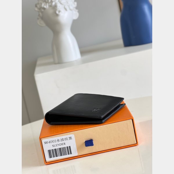 Louis Vuitton Men Replica M64002 Slender Wallet Monogram Eclipse Canvas ...